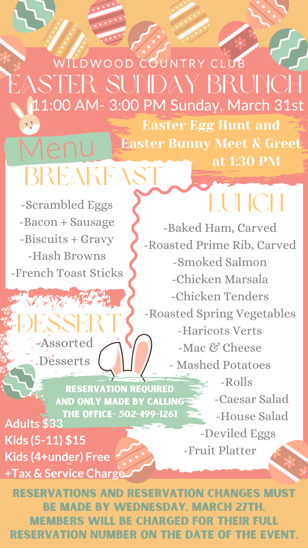 Easter Brunch – Wildwood Country Club