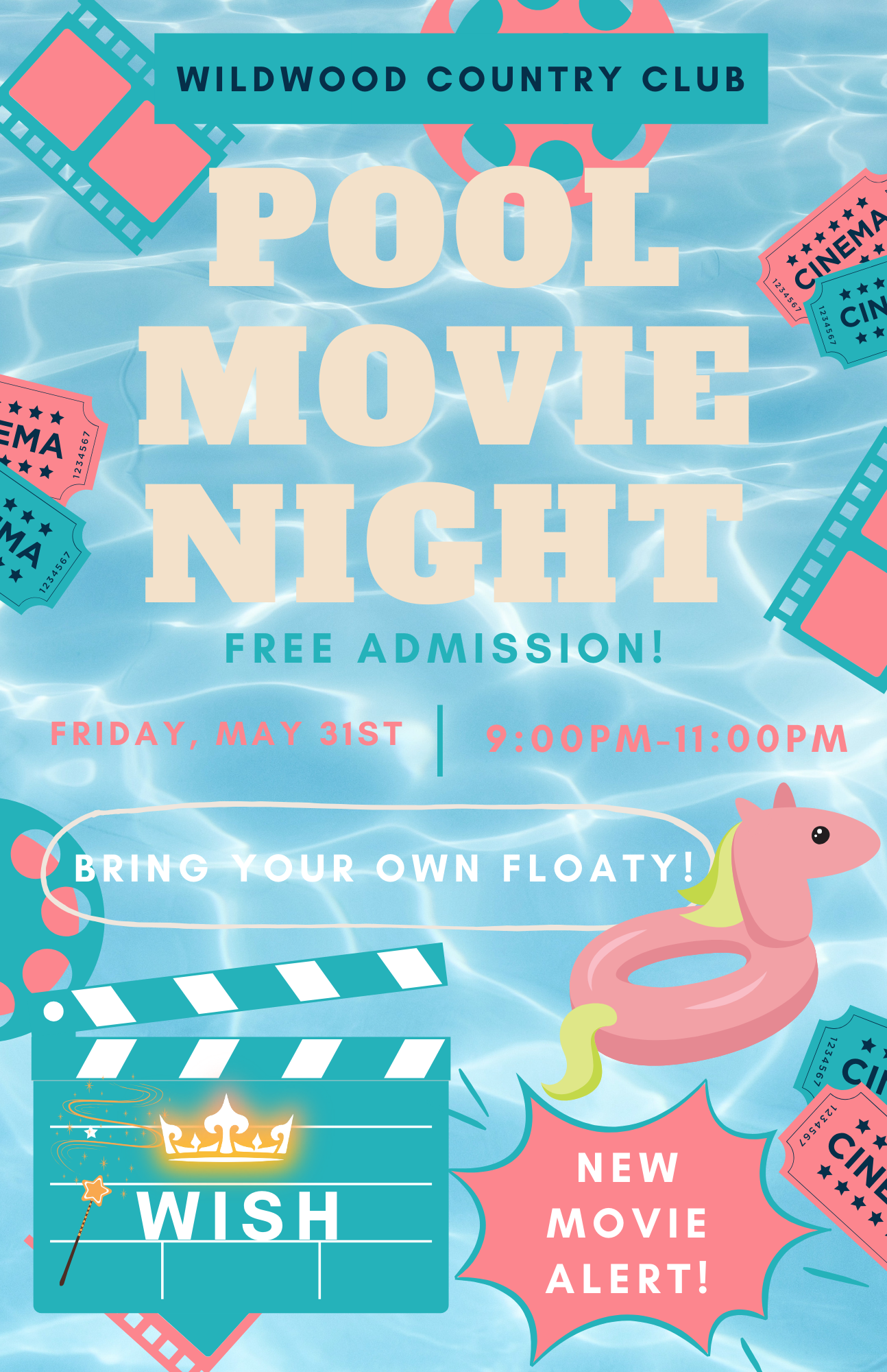 Pool Movie Night! – Wildwood Country Club